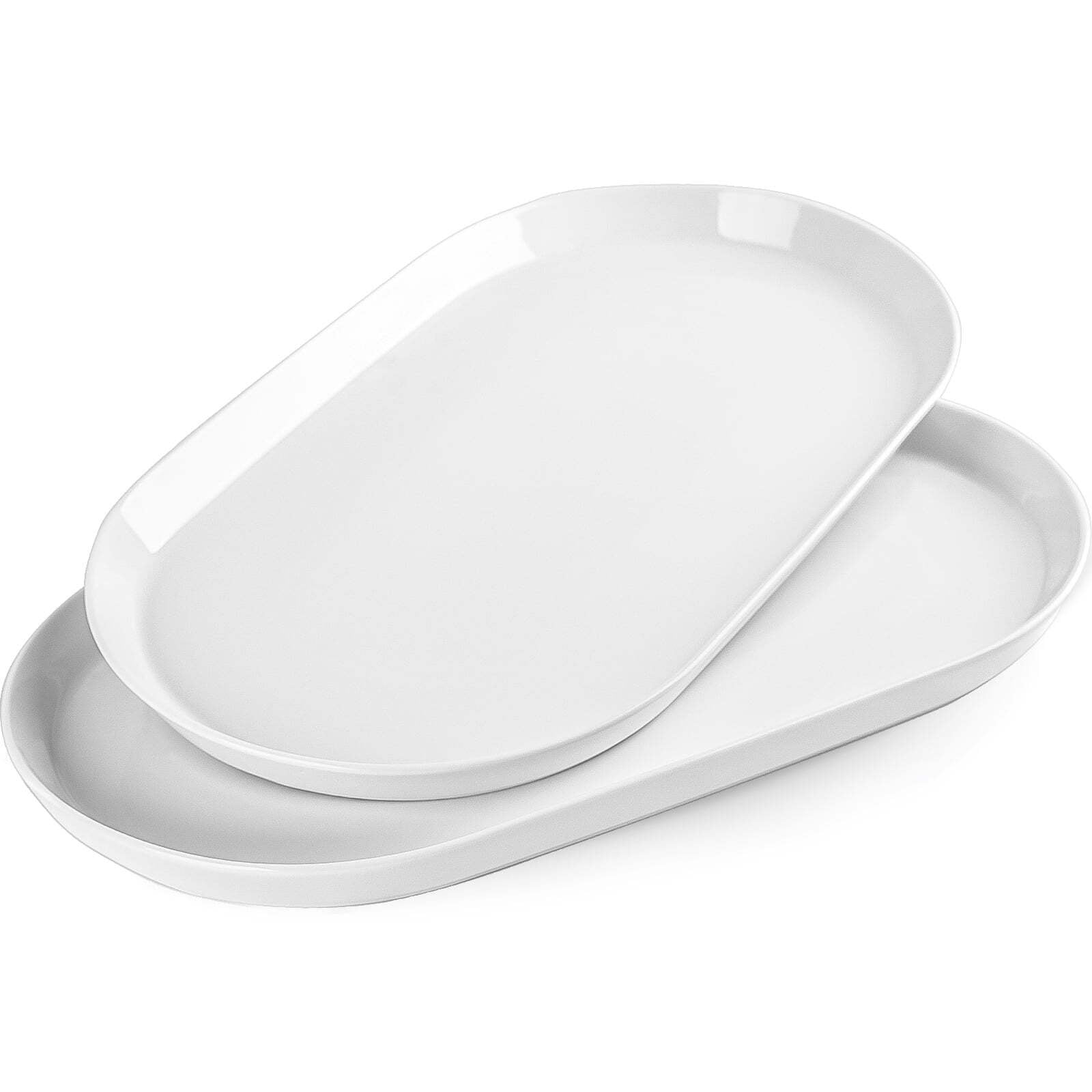 16" Large Serving Platter - Oval Large Serving Tray, Ceramic Turkey ...