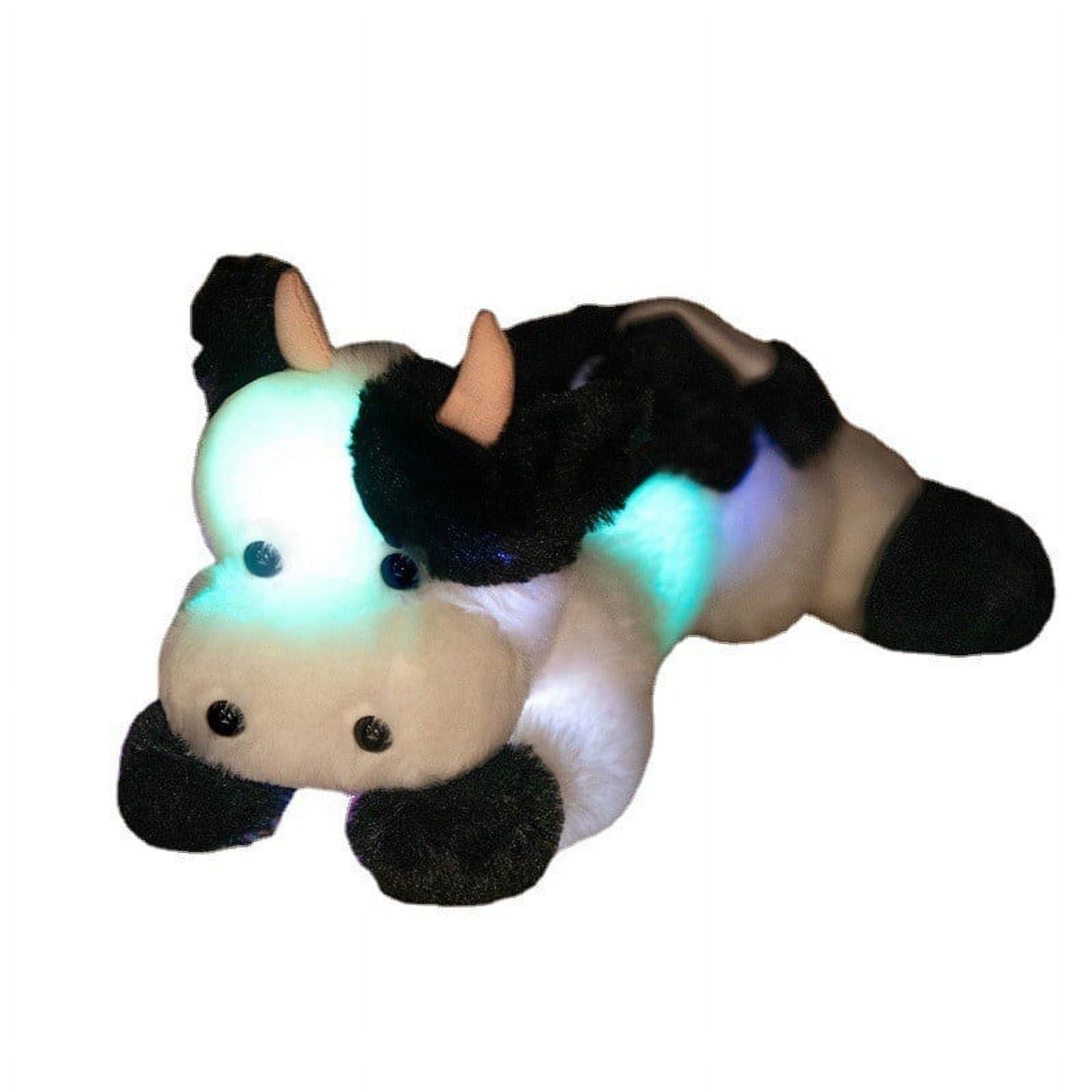 16'' Light up Cow Stuffed Animal Glow Soft Plush Toy LED Nightlight ...