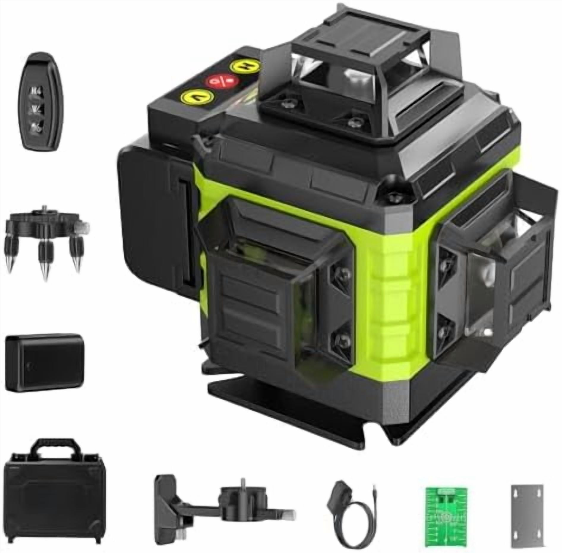 16 Line Laser Level 360 Self Leveling, 4x360°Professional 4D Green ...