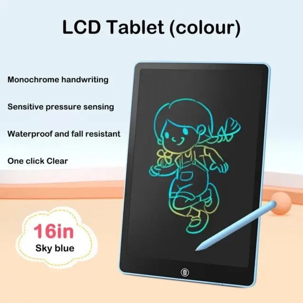 16" Magic Blackboard for Children LCD Handrawing Graffiti Tablet Toys ...