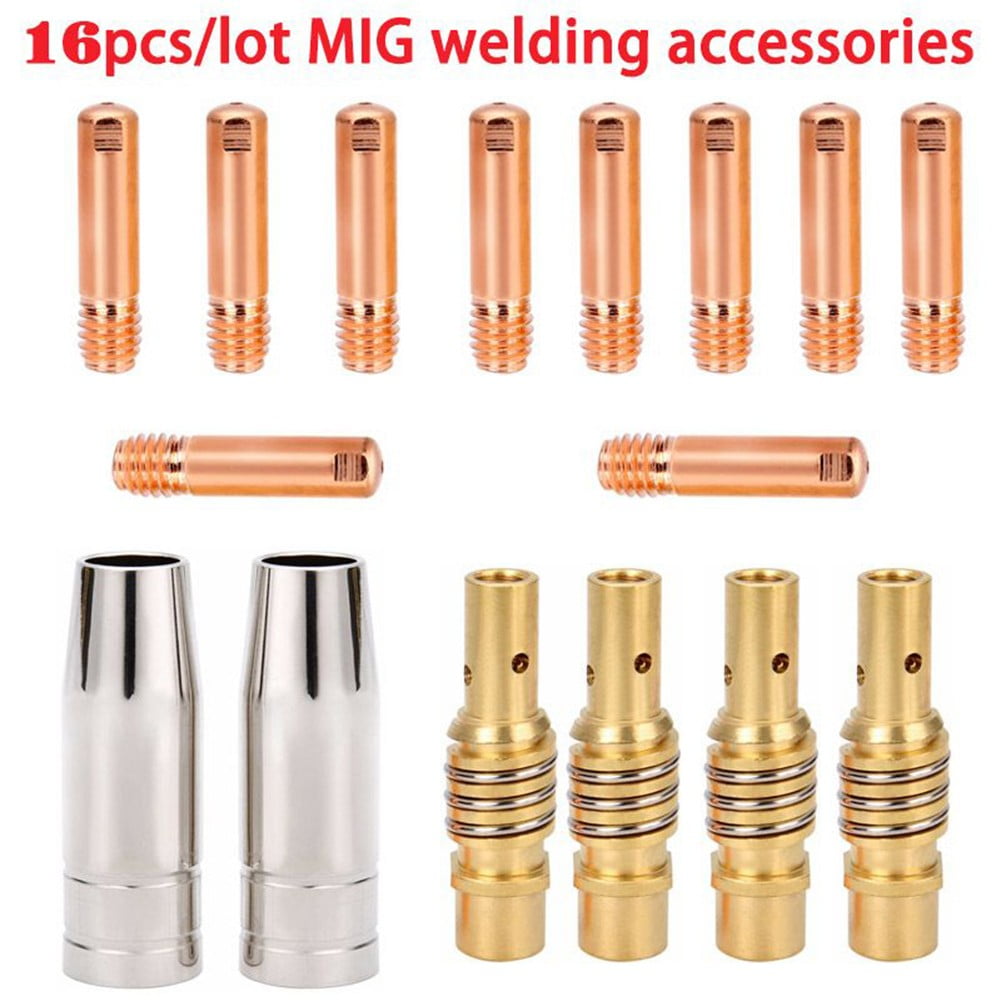 16 Mig welding nozzles Co2 torch welding head bracket contact 15AK ...