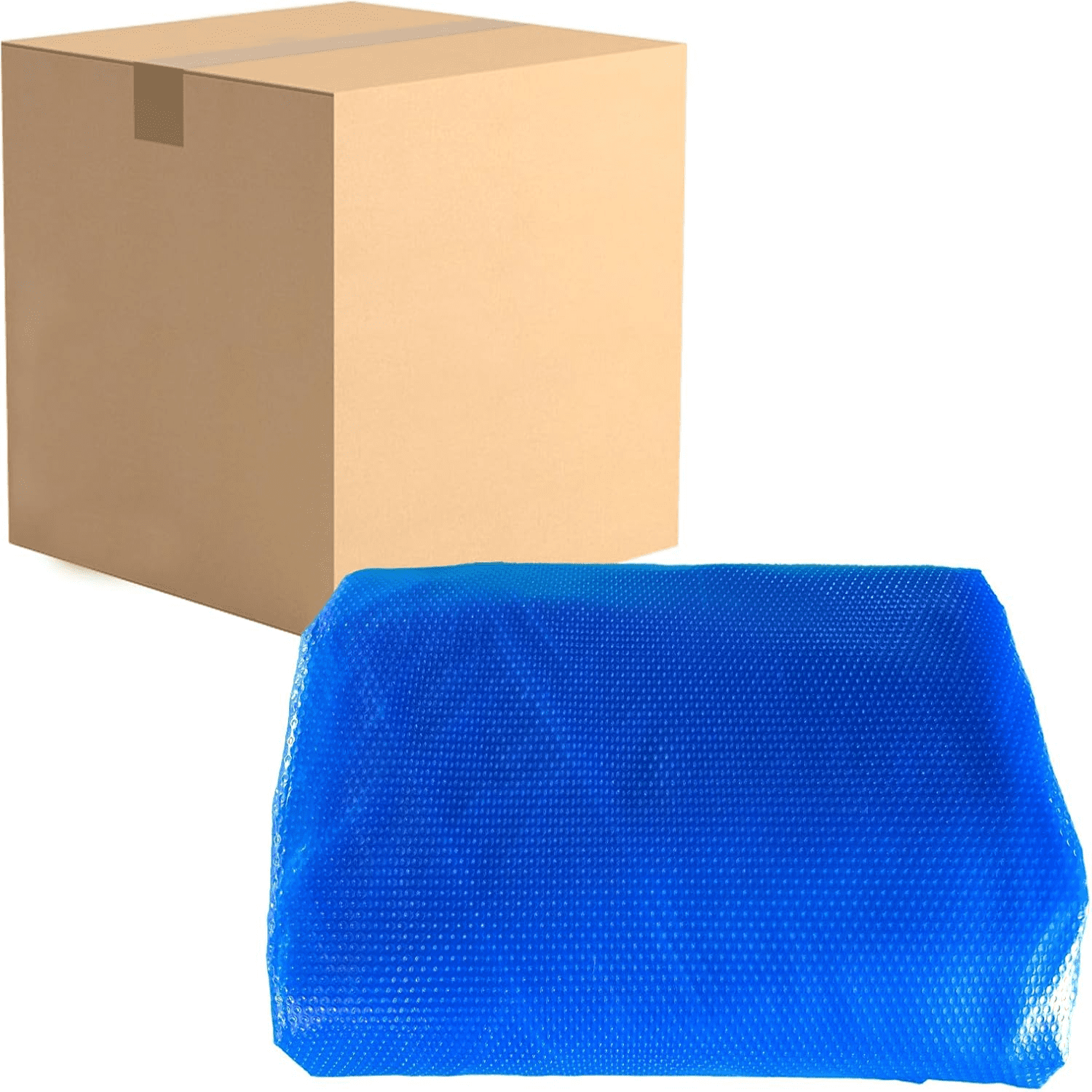 16 Mil Rectangle Solar Pool Cover Bubble Pool Cover for Tub, In-Ground ...