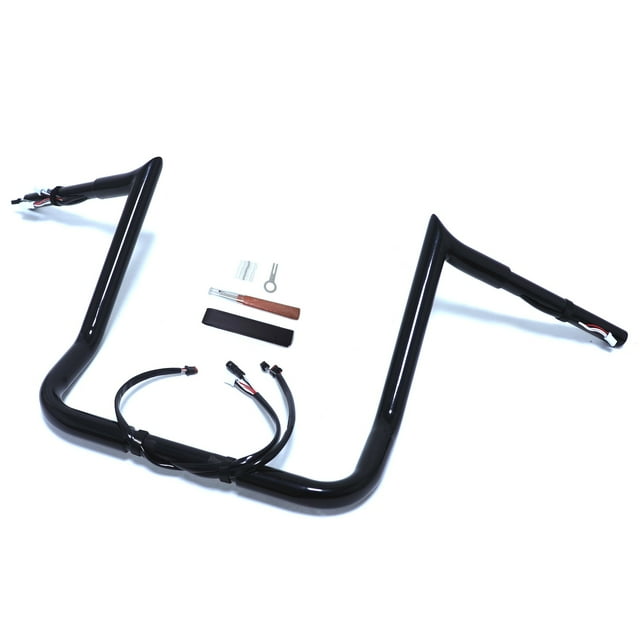 16" Miter Cut Prewired Handlebar For 16-23 Harley Street Glide/Electra ...