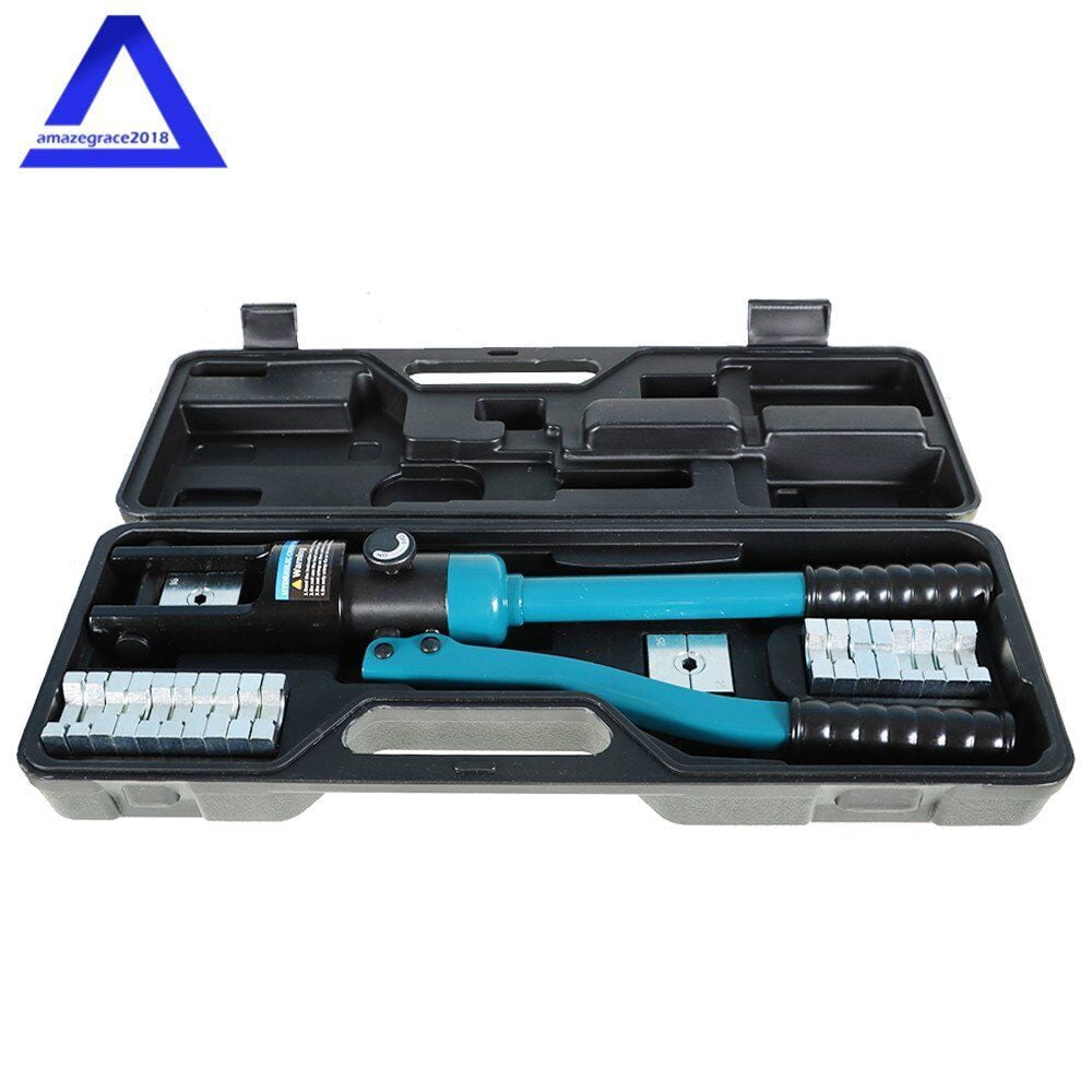 16 Mt Hydraulic Wire Terminal Crimper Battery Cable Lug Crimping Tool W ...