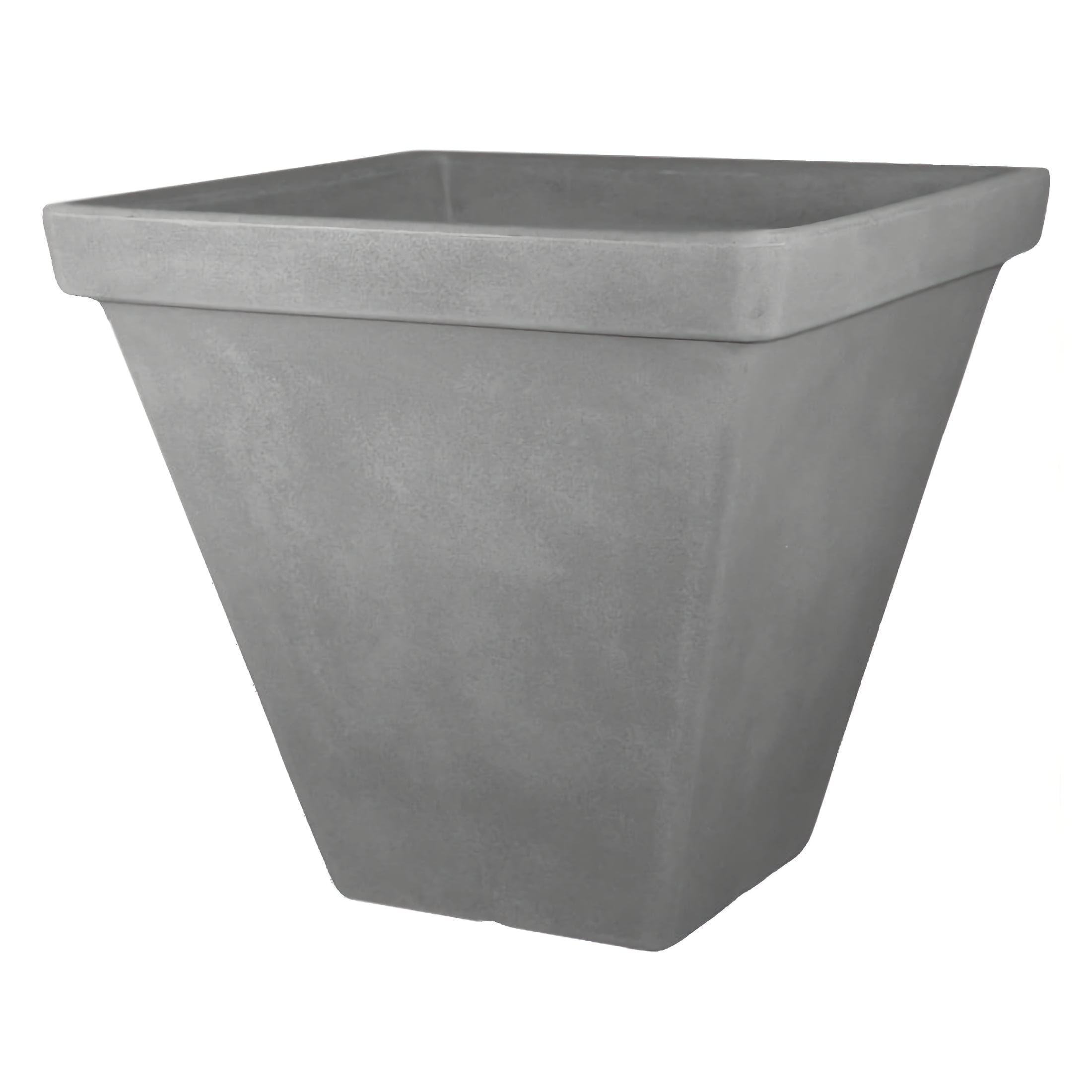 16" Mykonos Square Planter. Frost Resistant Poly-Resin Outdoor ...