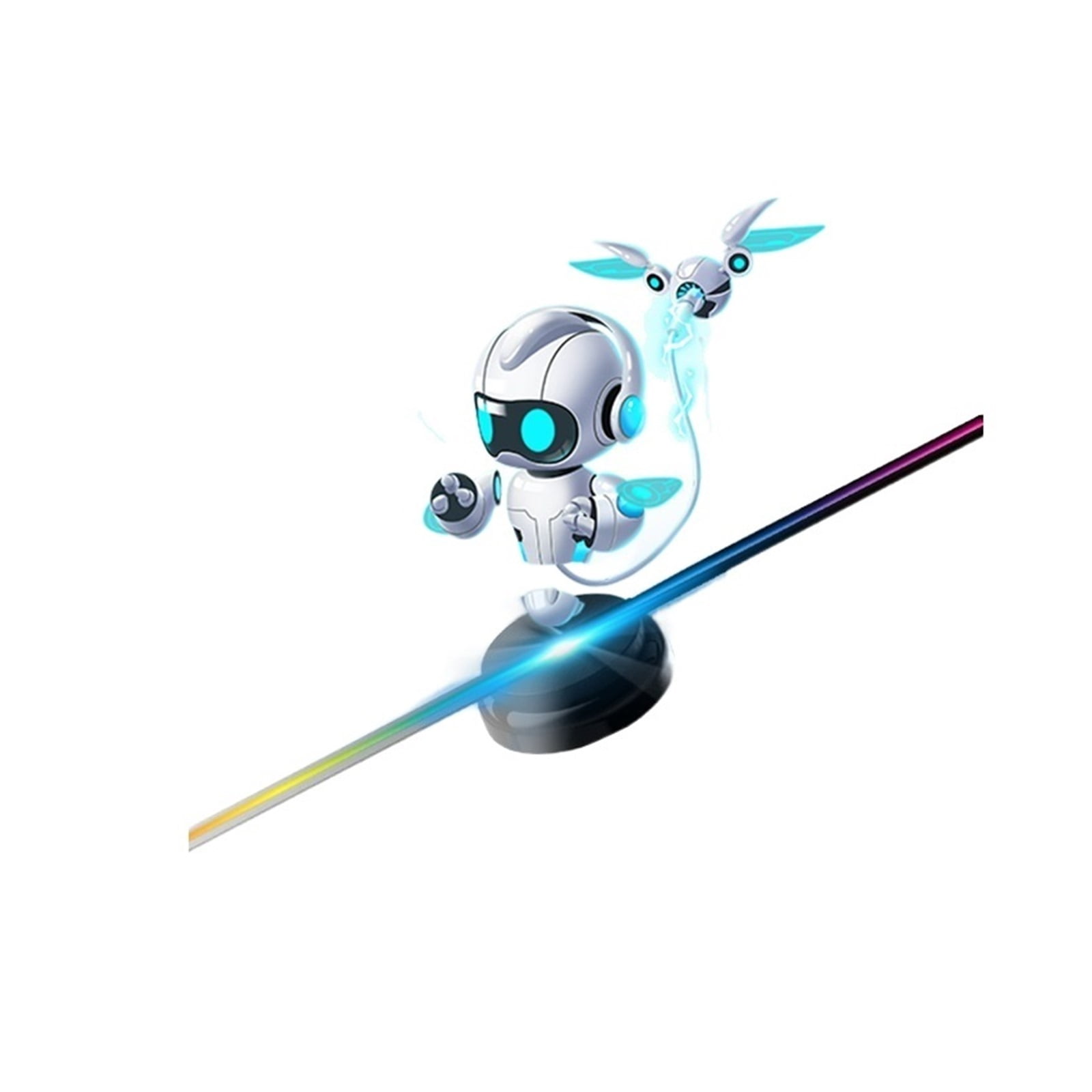 16" Naked Eye 3D Holographic Animation Fan Screen Wall-mounted ...