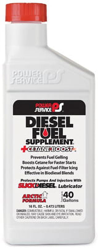 16 OZ Diesel Fuel Supplement + Cetane Boost Diesel Fuel Antigel Treats ...