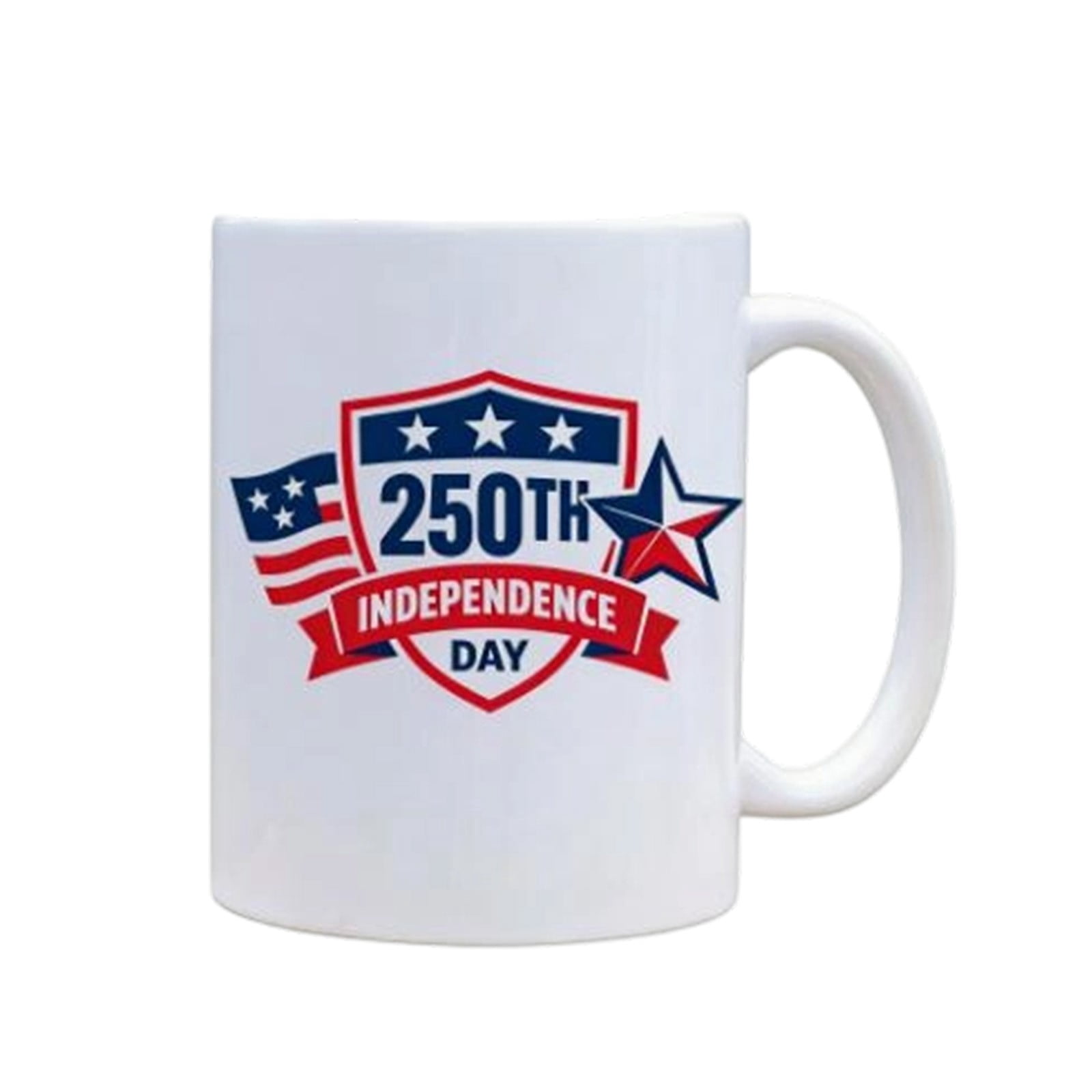 16 OZ USA 250 Years of Freedom Ceramic Coffee Mug, Patriotic American ...