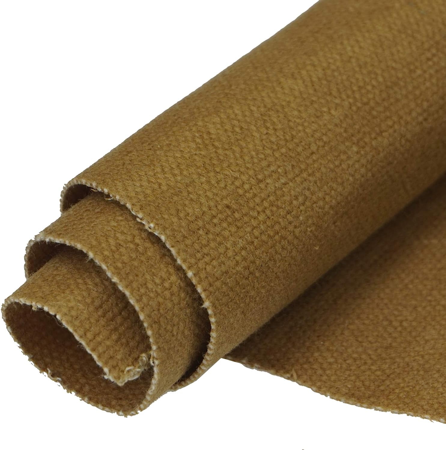 16 OZ Waxed Canvas Duck Fabric Craft Upholstery Tan Fabric,100% Cotton ...