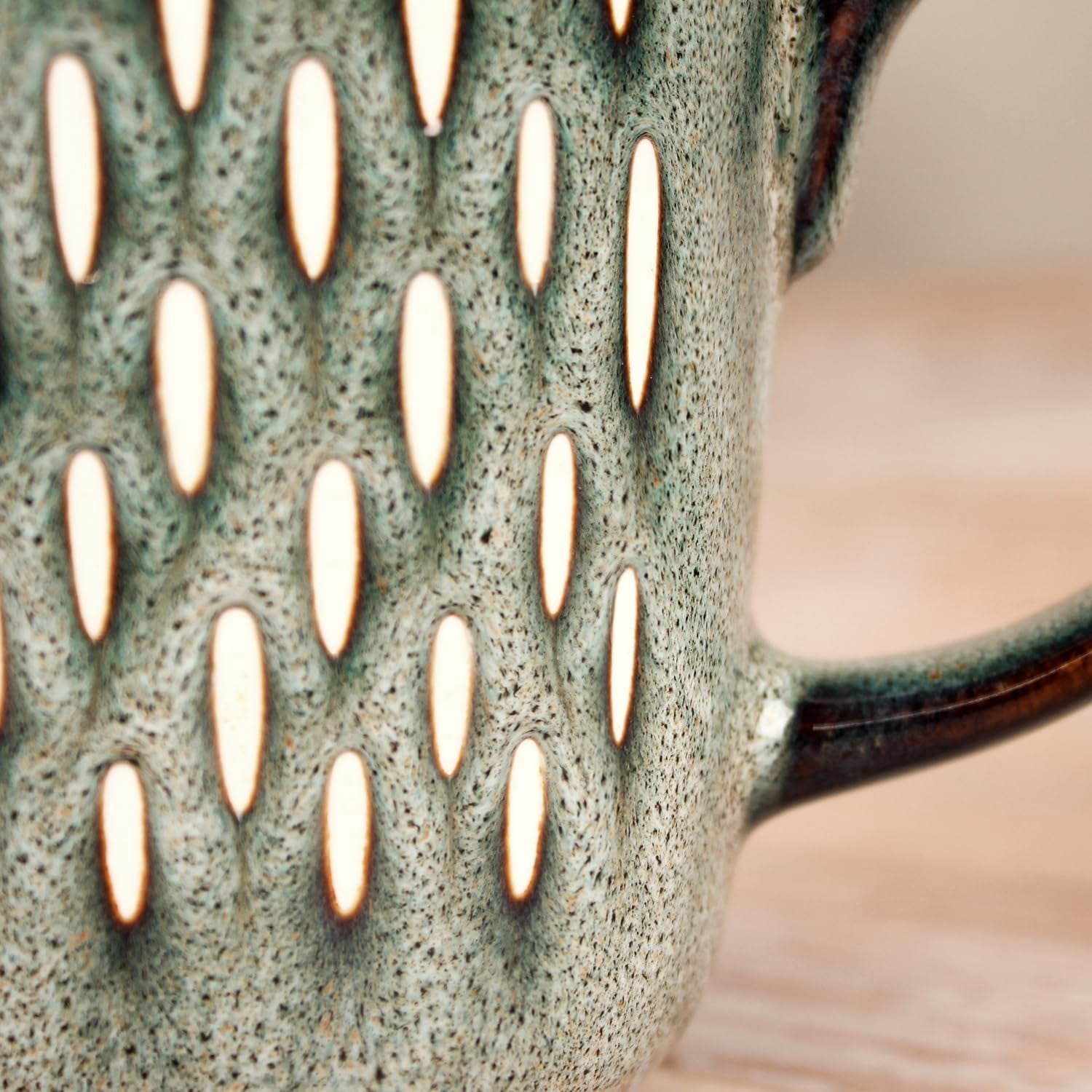 16 Ounces Coffee Mugs, Ceramic Coffee Mugs with Texture Patterns for ...