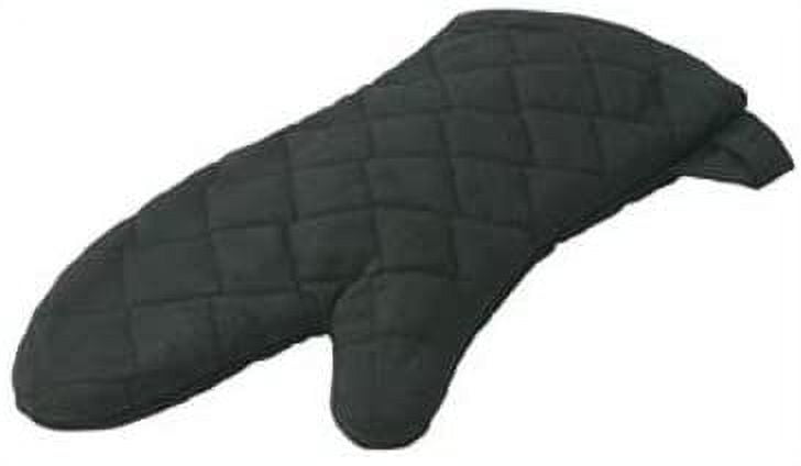 Lodge Oven Mitt Black Terry Cloth Pyrotex Steam Barrier - 16" Black ...
