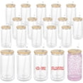 16 Oz Acrylic Snowglobe Tumbler, 20 Pack Pre-Drilled Double Wall ...