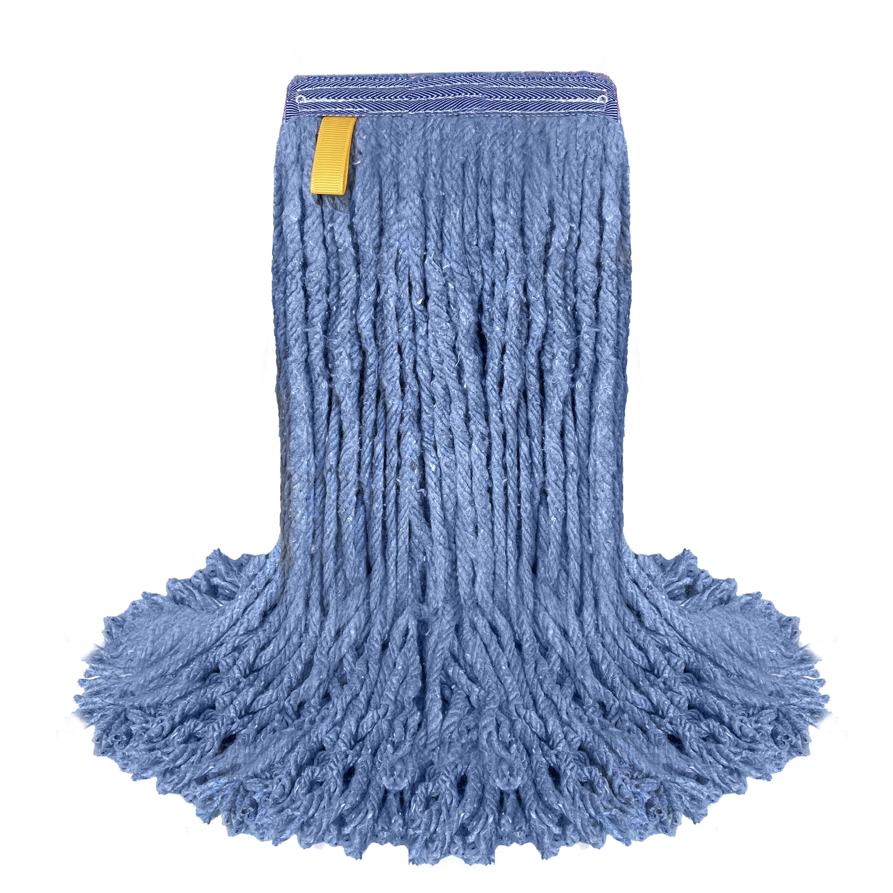 16 Oz Blue Cut-End Blended Mop Head Refill with 1.25-Inch Universal ...