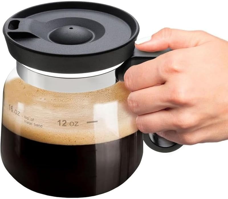 16 Oz Glass Coffee Mug – Coffee Pot Style, 16 Oz Glass Coffee Mug in ...