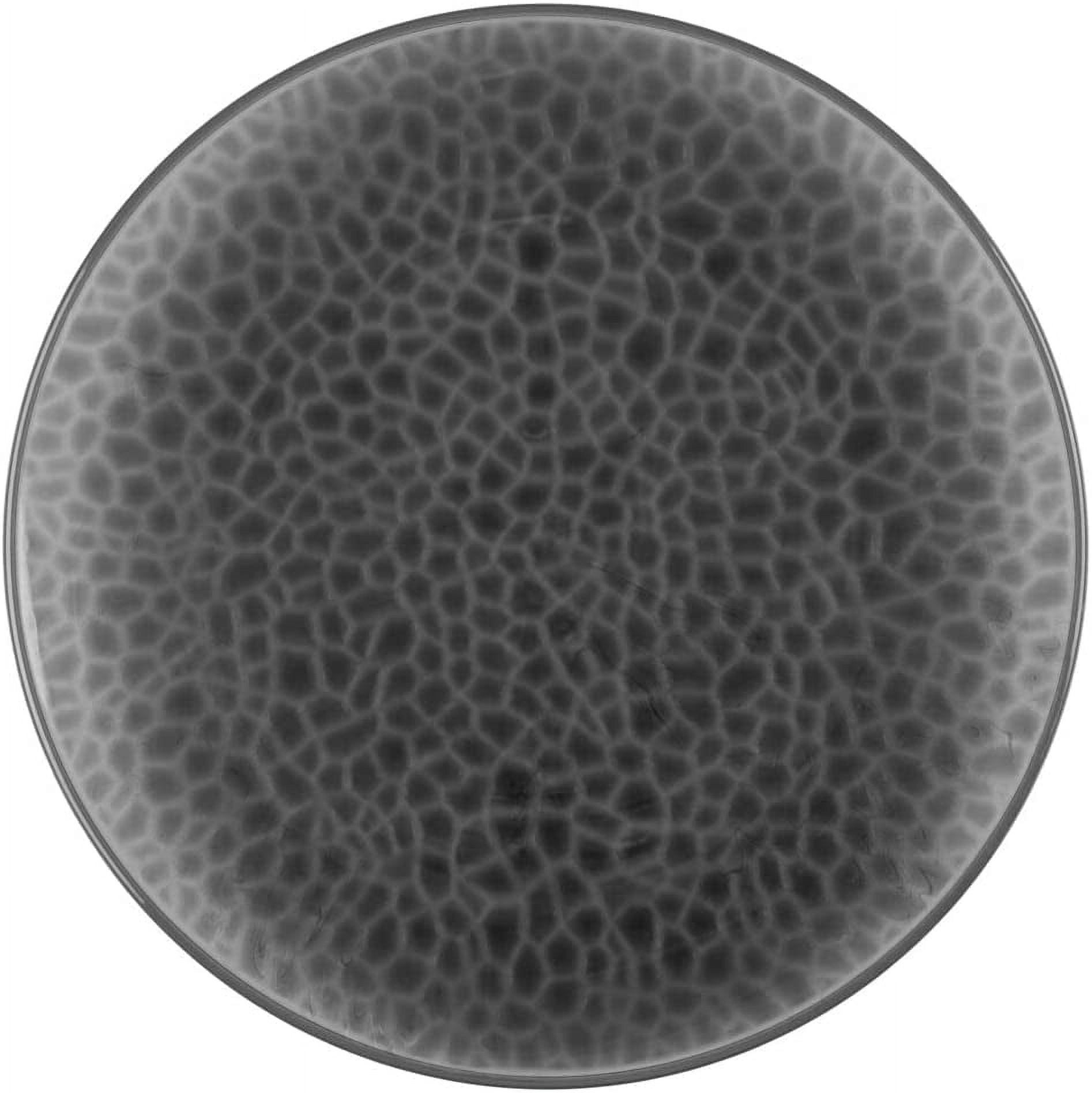 (16 PACK) EcoQuality 13" inch Round Charger Hammered Translucent Black ...