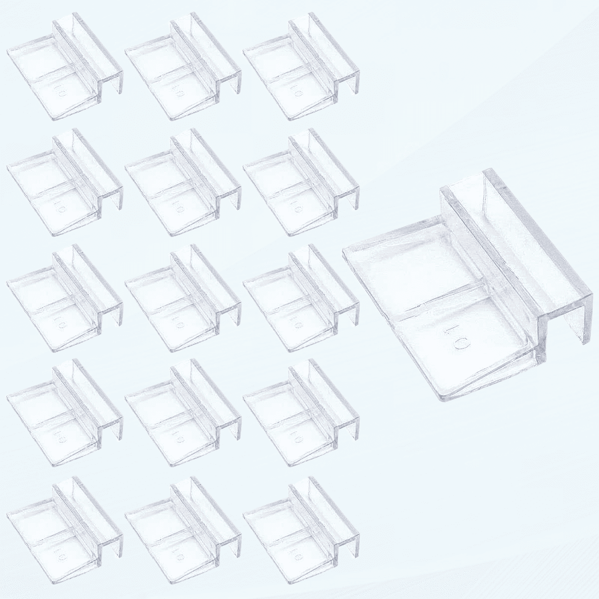 16 PCS 10mm Acrylic Aquarium Cover Clip, Clear Fish Tank Glass Cover ...