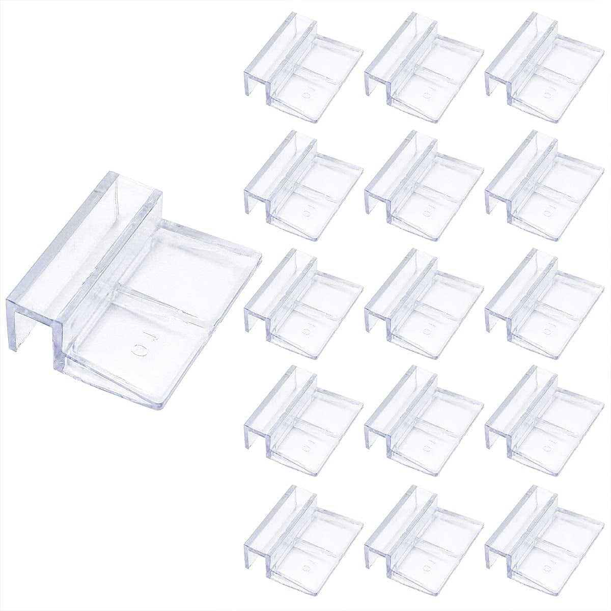 16 PCS 10mm Acrylic Aquarium Cover Clip, Clear Fish Tank Glass Cover ...