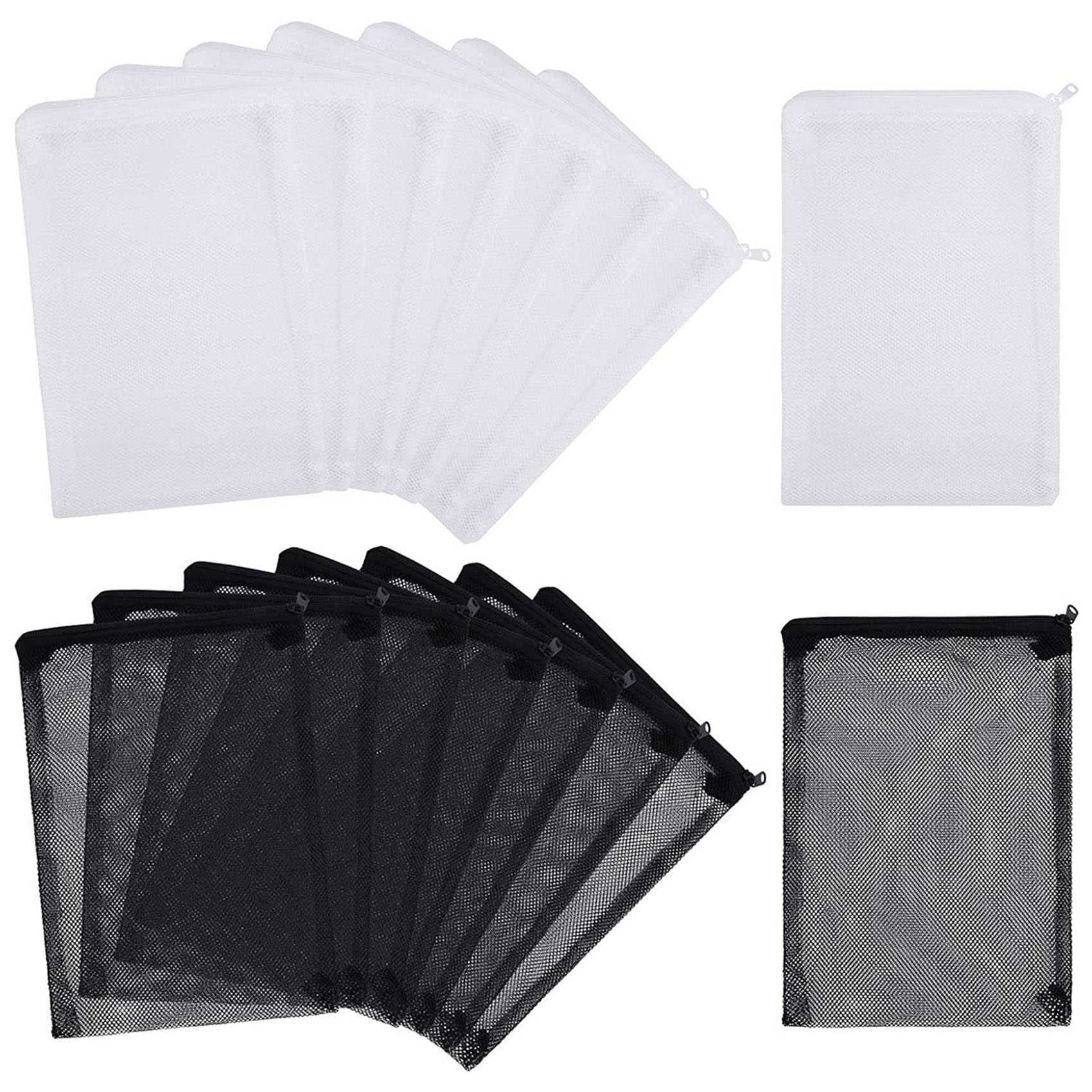 16 PCS Aquarium Mesh Media Filter Bags, Nylon Bags with Zipper (for ...