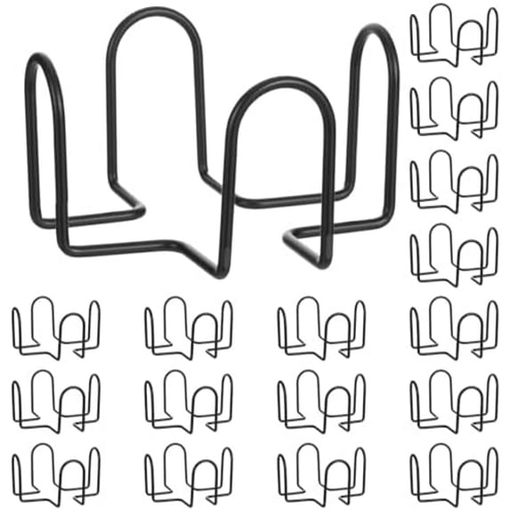 16 PCS Black Metal Coaster Holders - 4 Inch Square Iron Storage Rack ...