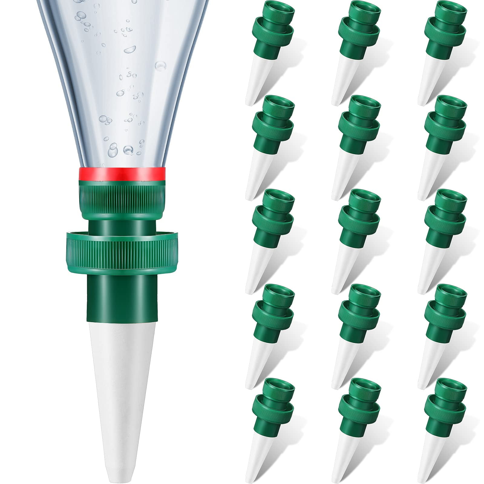 16 PCS Bottle Adapter Self Watering Spikes, Spikes to Use with Cola ...