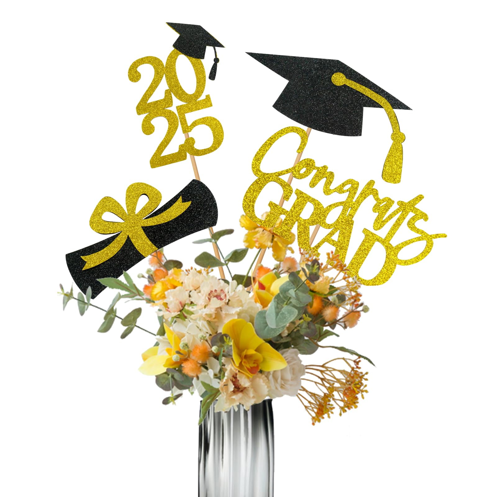 16 PCS Class TWE5 of 2025 Graduation Centerpieces Table Decor ...