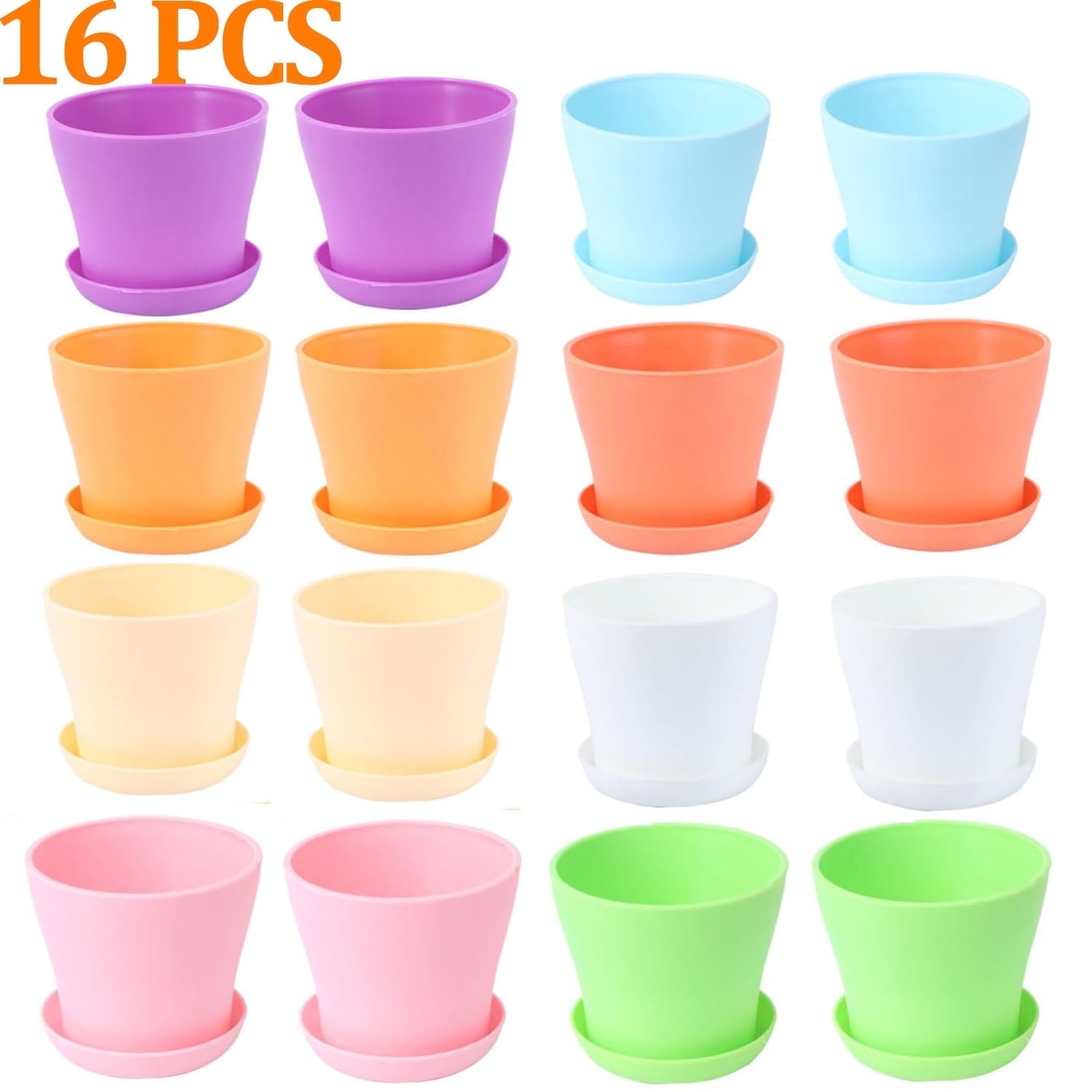 16 PCS Colorful Planters,Decorative Planter Pot for Plants Nursery ...