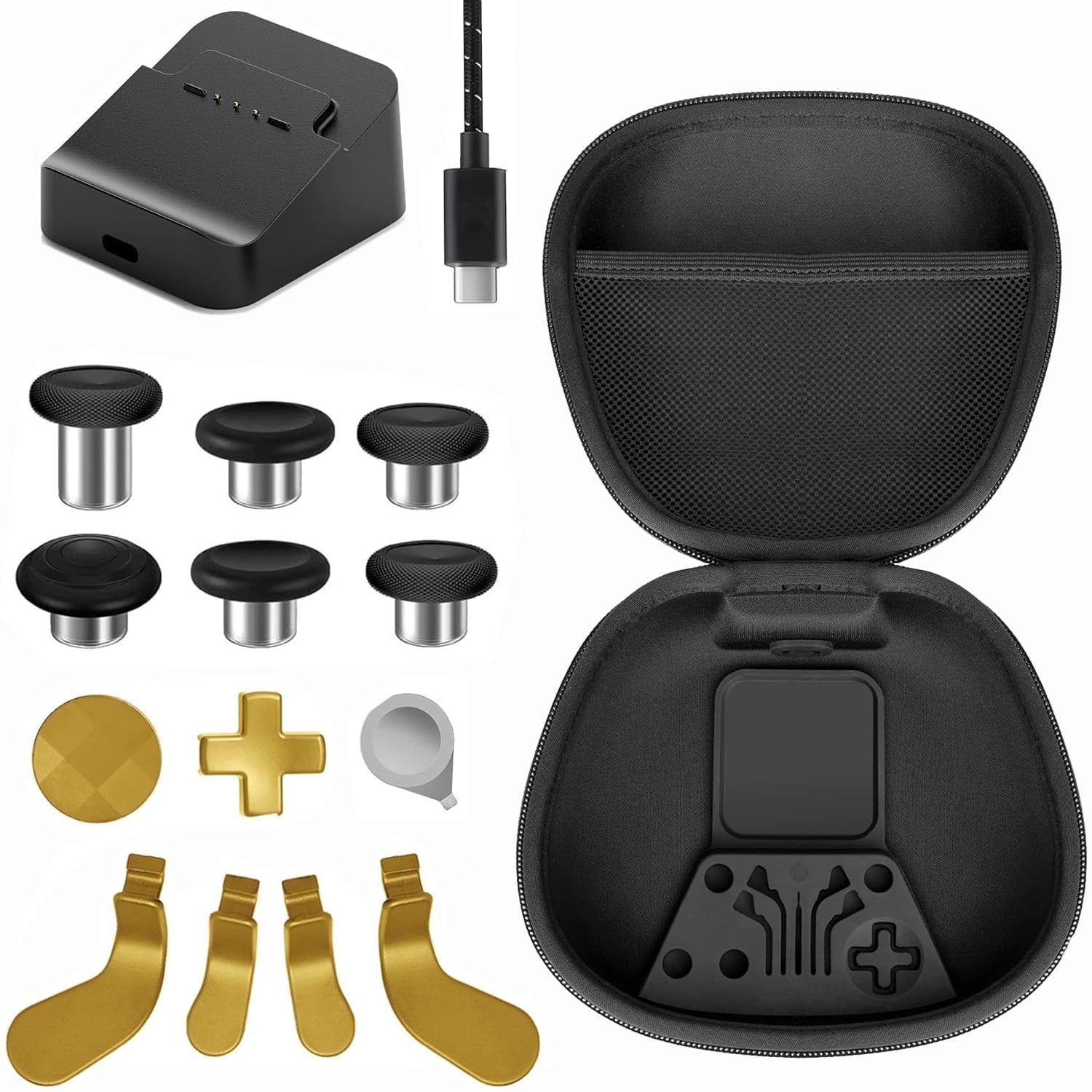 16 PCS Complete Component Pack for Xbox Elite Controller Series 2 Core，Accessories Include 1 ...