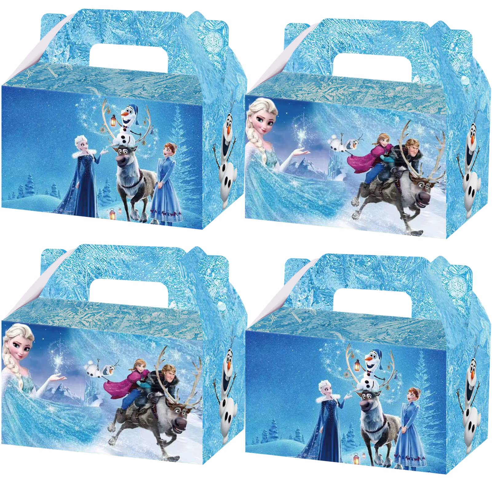 16 PCS Frozen Party OIF8 Favor Boxes, Frozen Theme Candy Cookies Party ...