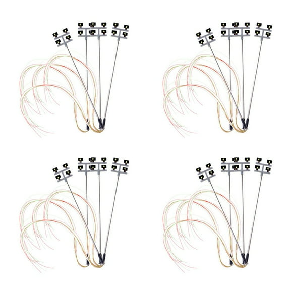 16 PCS HO Scale Model Lighting Tower,Tower Lights Model Lights Layout ...