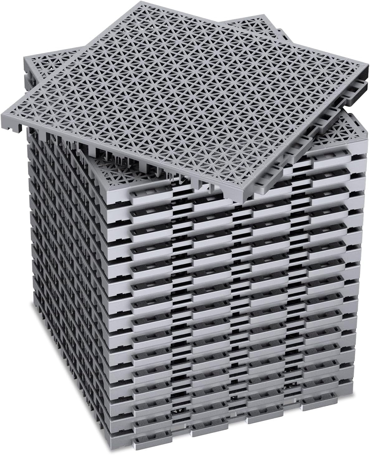 16 PCS Modular Interlocking Cushion Interlocking Floor Tiles with Hole ...