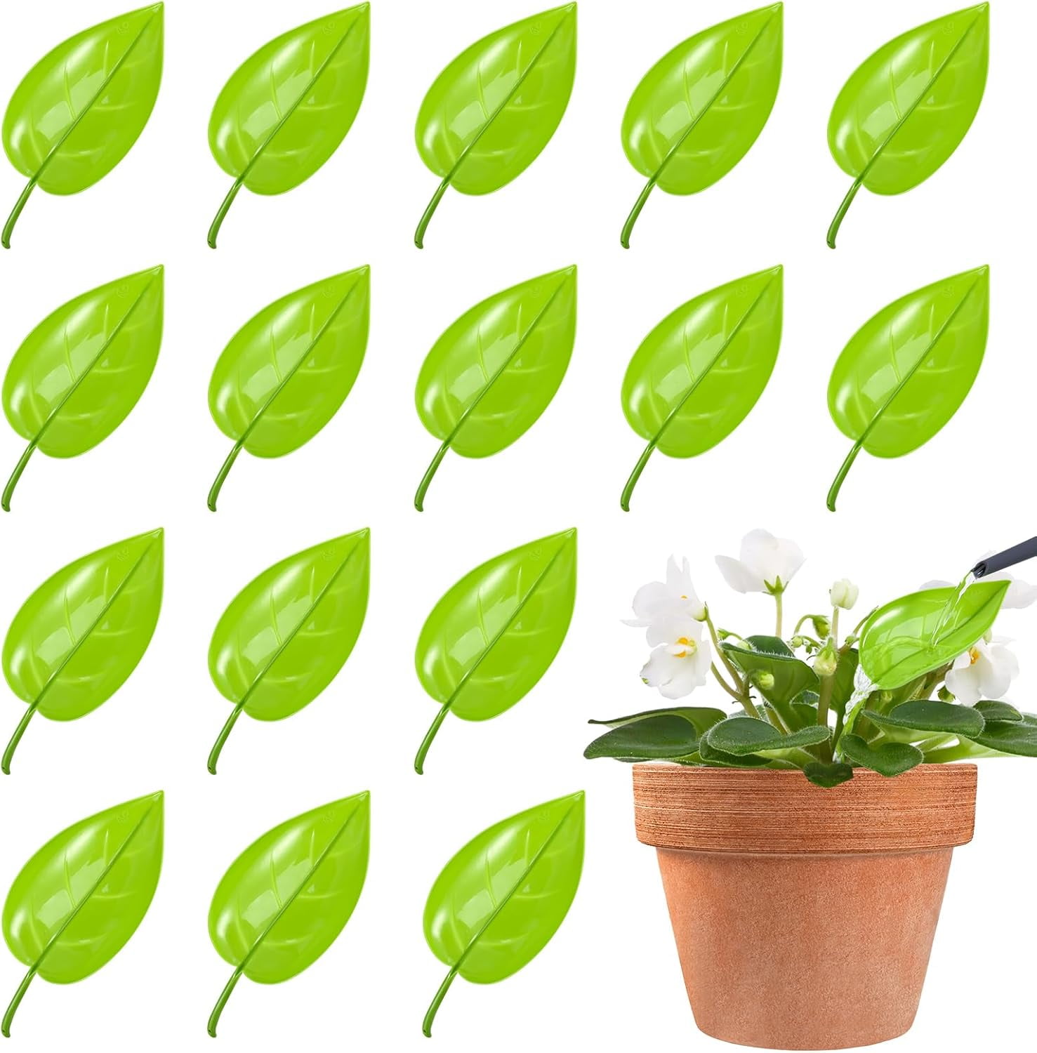 16 PCS Plant Watering Funnel Device, Indoor Plant Watering Flower Pot ...
