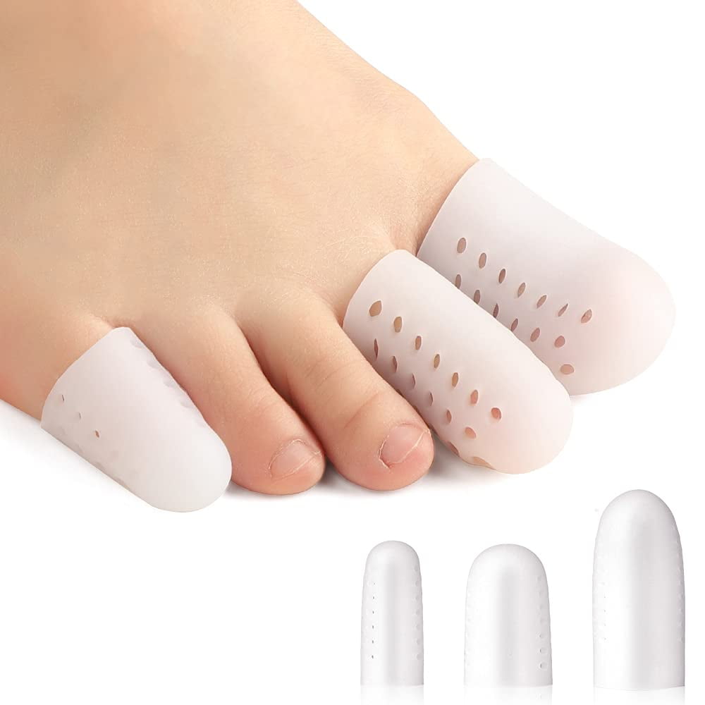 16 PCS Toe Protectors, Silicone Toe Caps Toe Sleeve Protectors, Prevent ...