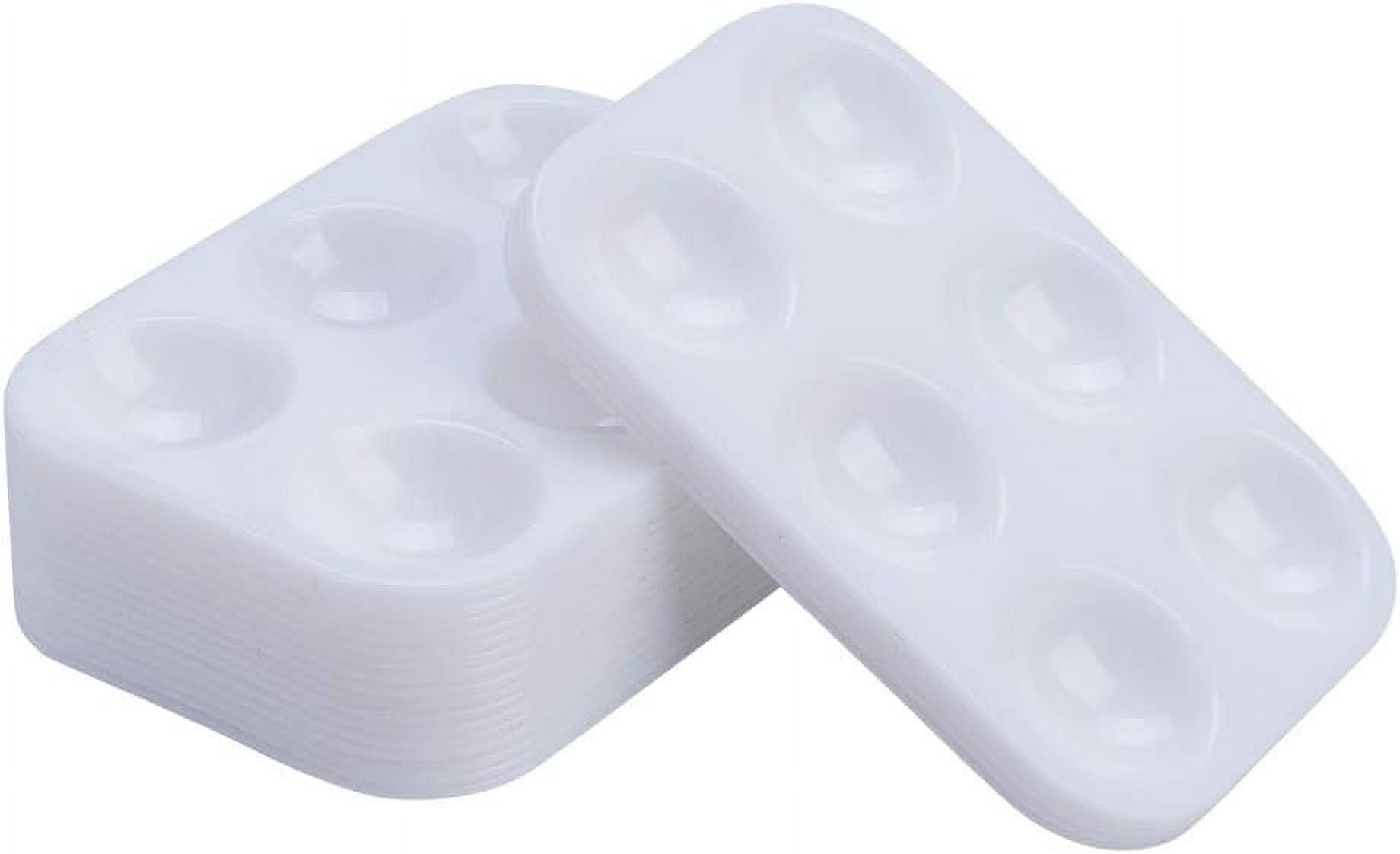 16 PCS White Plastic Paint Tray Palettes, Watercolor Palette Painting ...