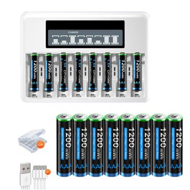 Ablink 16 PCS AAA Batteries, 1.5v 8800mAh Triple A Batteries, High-Performance Rechargeable ...