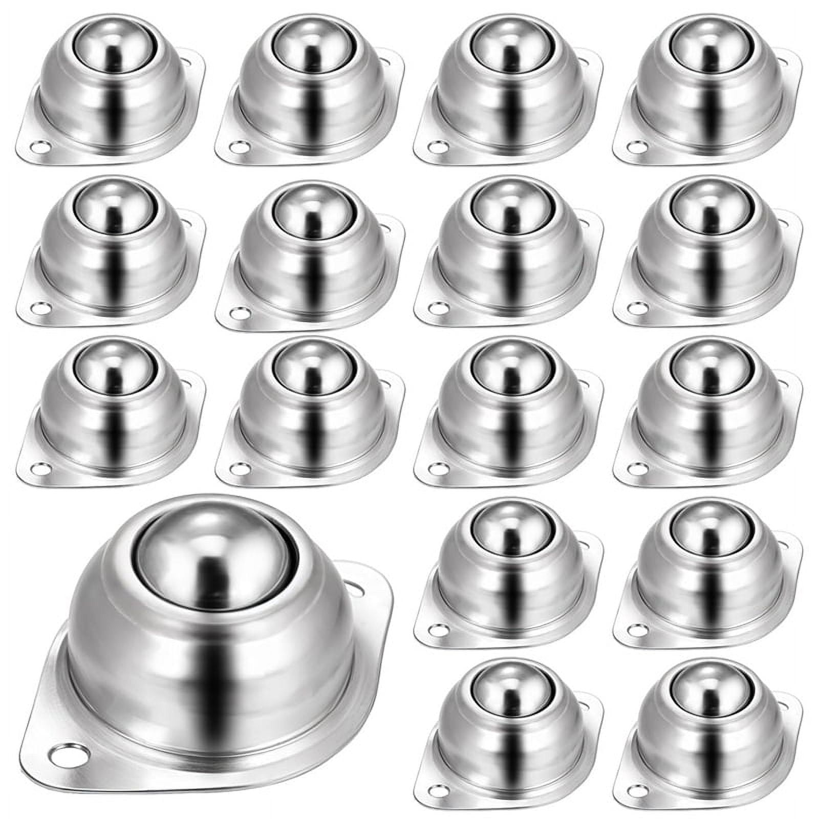 16 Pack 1 Inch Roller Transfer Bearings, Steel Transfer Unit Swivel ...