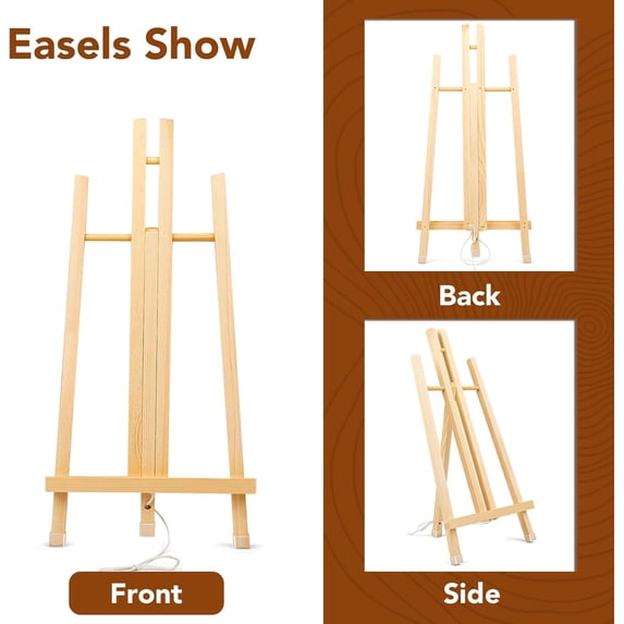 16 Pack 15 Inch Wood Easels, Easel Stand for Painting Canvases, Art ...