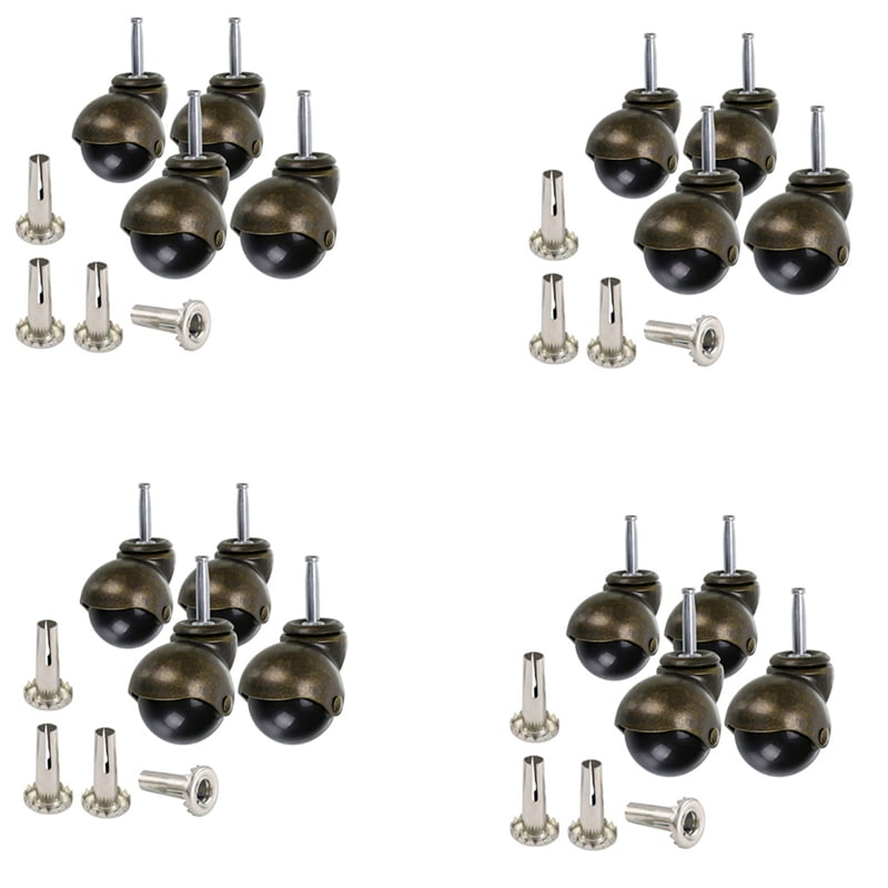 16 Pack 2 Inch Ball Caster Stem Caster Wheel with Sockets,Vintage ...