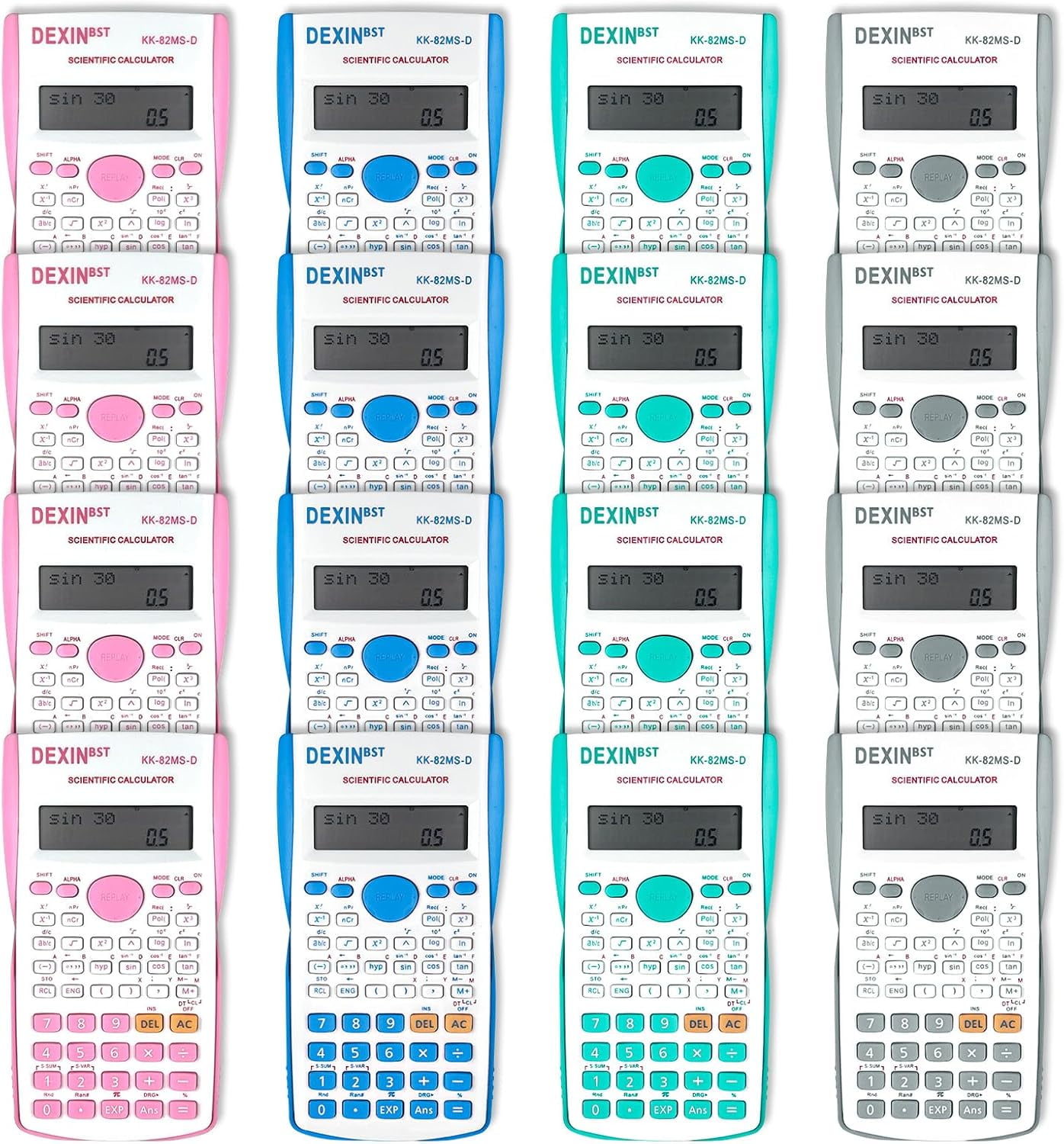16 Pack 2 Line Engineering Scientific Calculators Bulk Calculator Pack ...