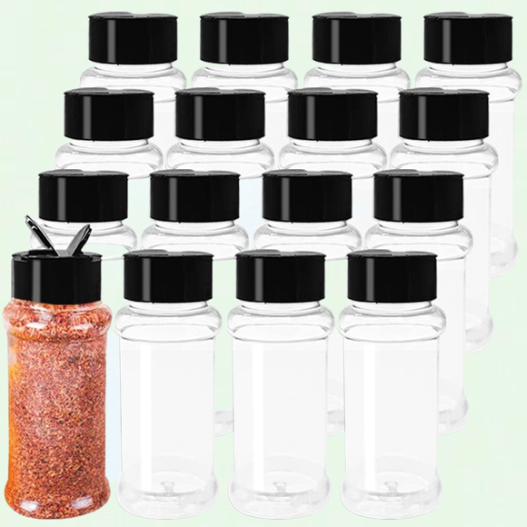 Plastic Spice Jars Shaker Lids