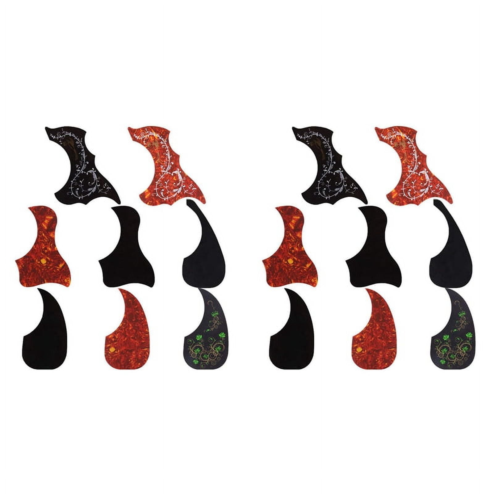 16 Pack Acoustic Guitar Pickguard Self Adhesive Bird and Water Shaped ...