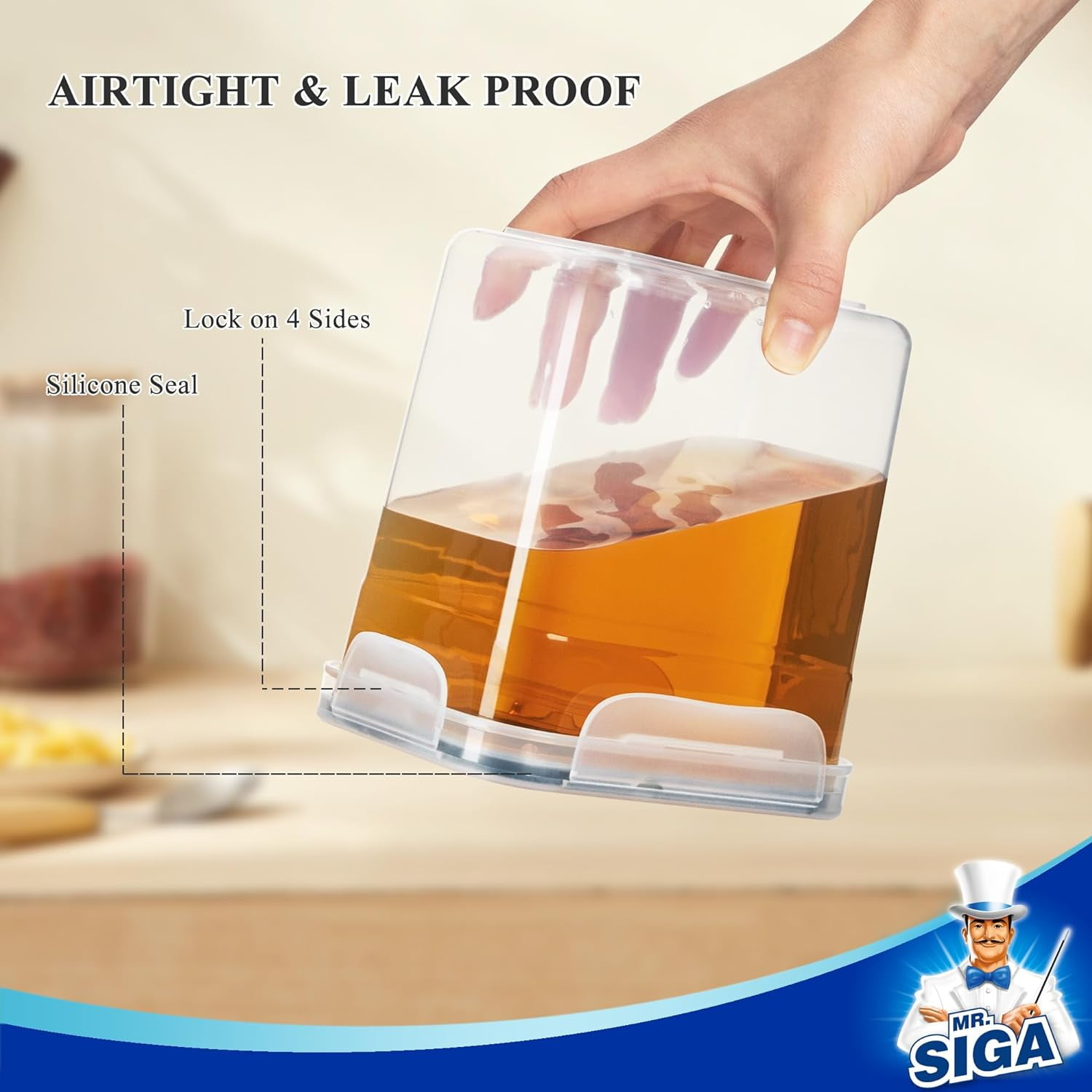 16 Pack Airtight Food Storage Container Set, Kitchen Canisters with ...