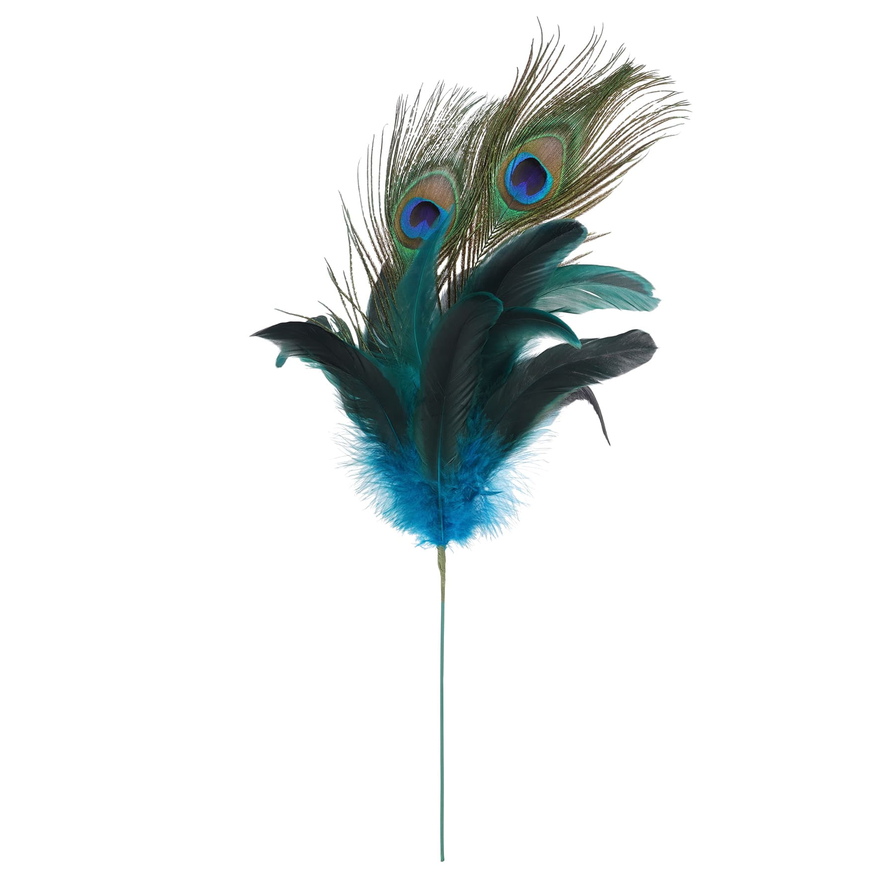 16 Pack: Blue Peacock Feather Pick by Ashland® - Walmart.com