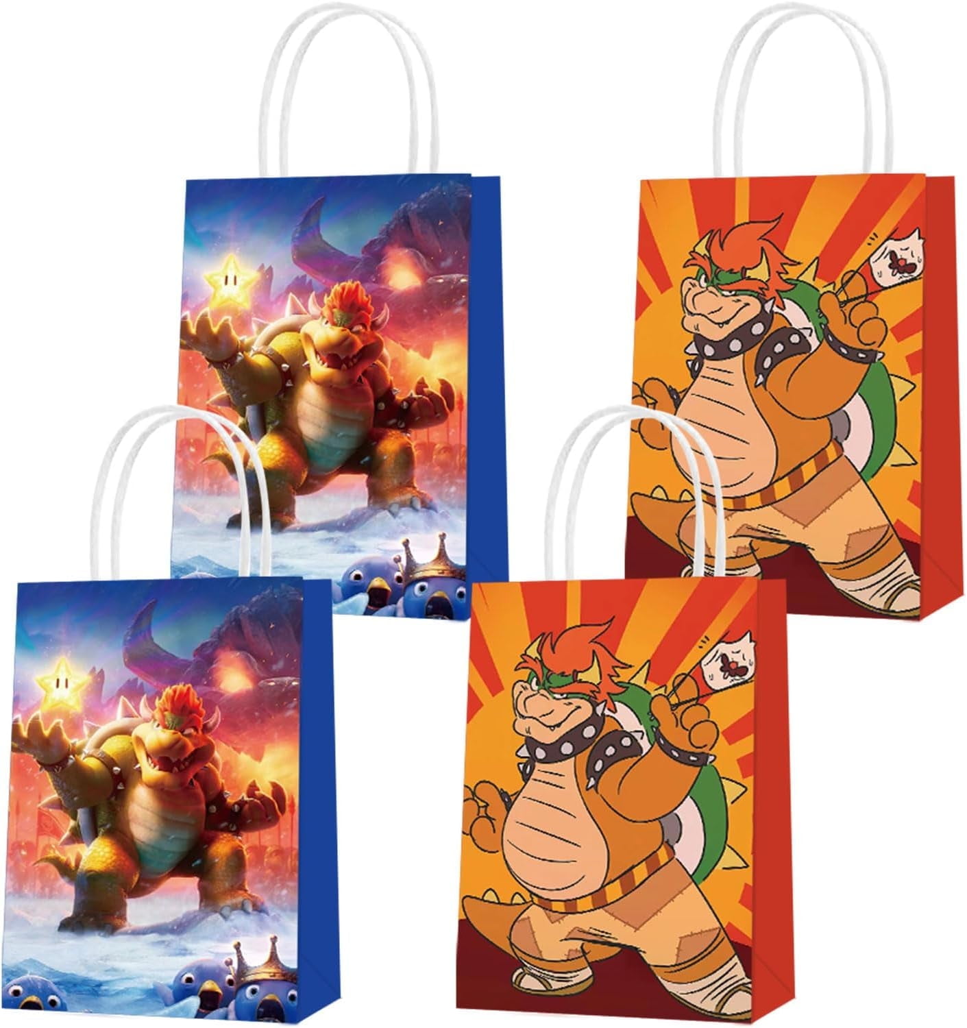 16 Pack Bowser Mario Party Gift Bags Party Decorations, Birthday Party ...