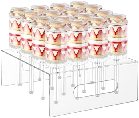 16 Pack Cake Push Pop Containers with Lids and 16 Holes Cake Push Pop ...