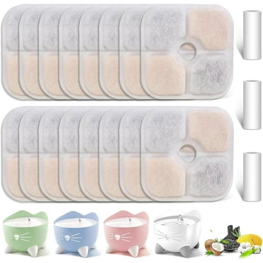 8 Packs Replacement Pet Water Fountain Filter Compatible with eufy Pet ...