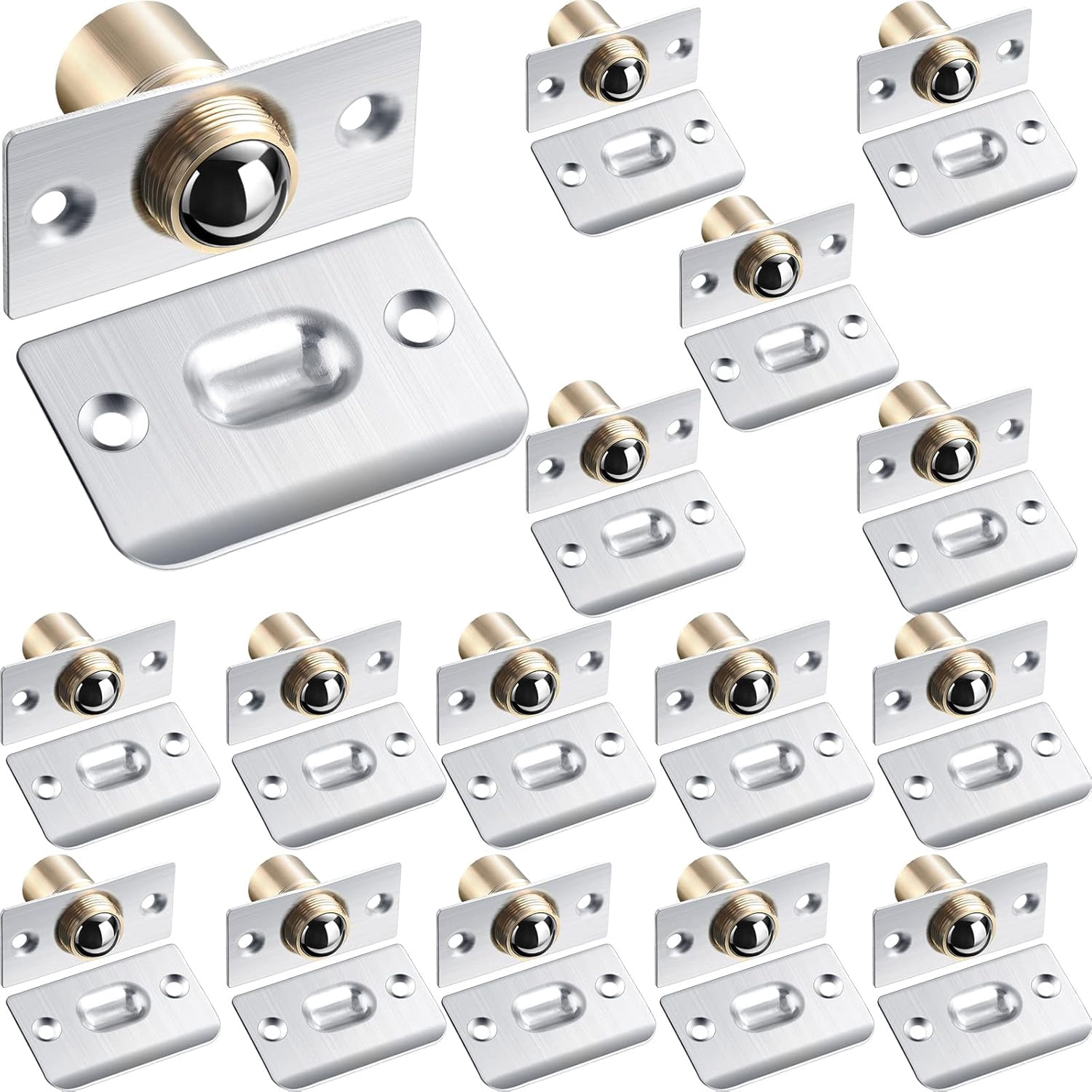 16 Pack Closet Door Ball Catch Hardware Adjustable Ball Catch with ...