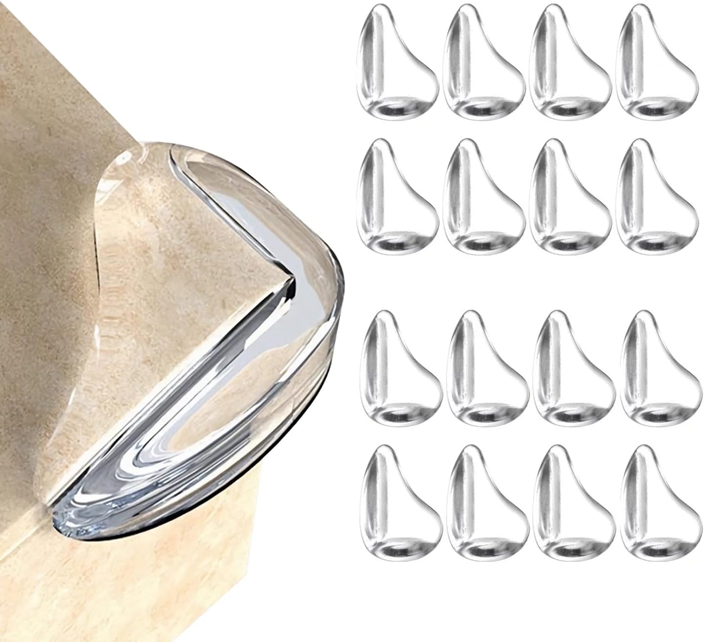 16 Pack Corner Protector for Baby, Clear Corner Protectors, Furniture ...
