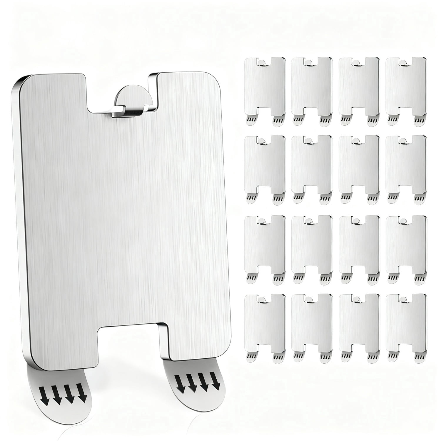 16 Pack Damage-Free No-Nail Picture Hanging Hooks, Holds up 12 Lbs ...