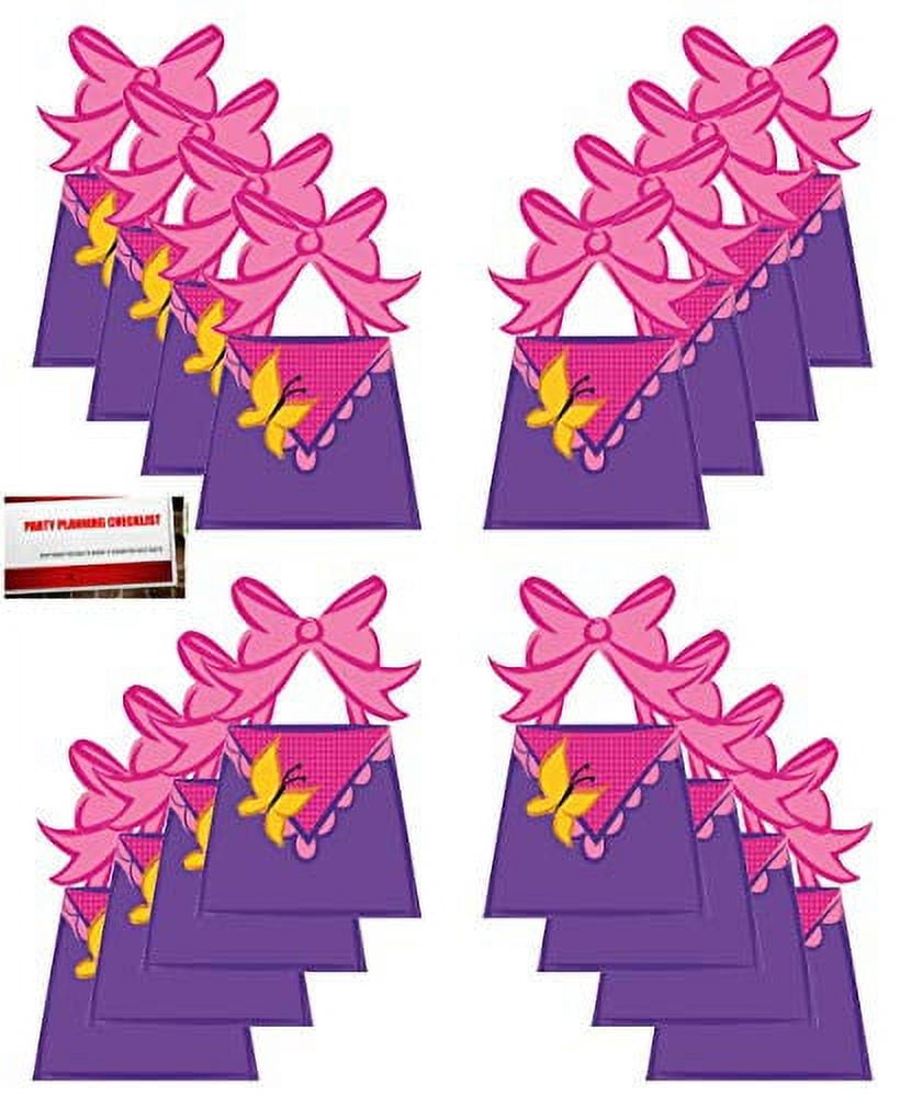 (16 Pack) Disney Fancy Nancy Purse Shape Birthday Party Plastic Loot ...