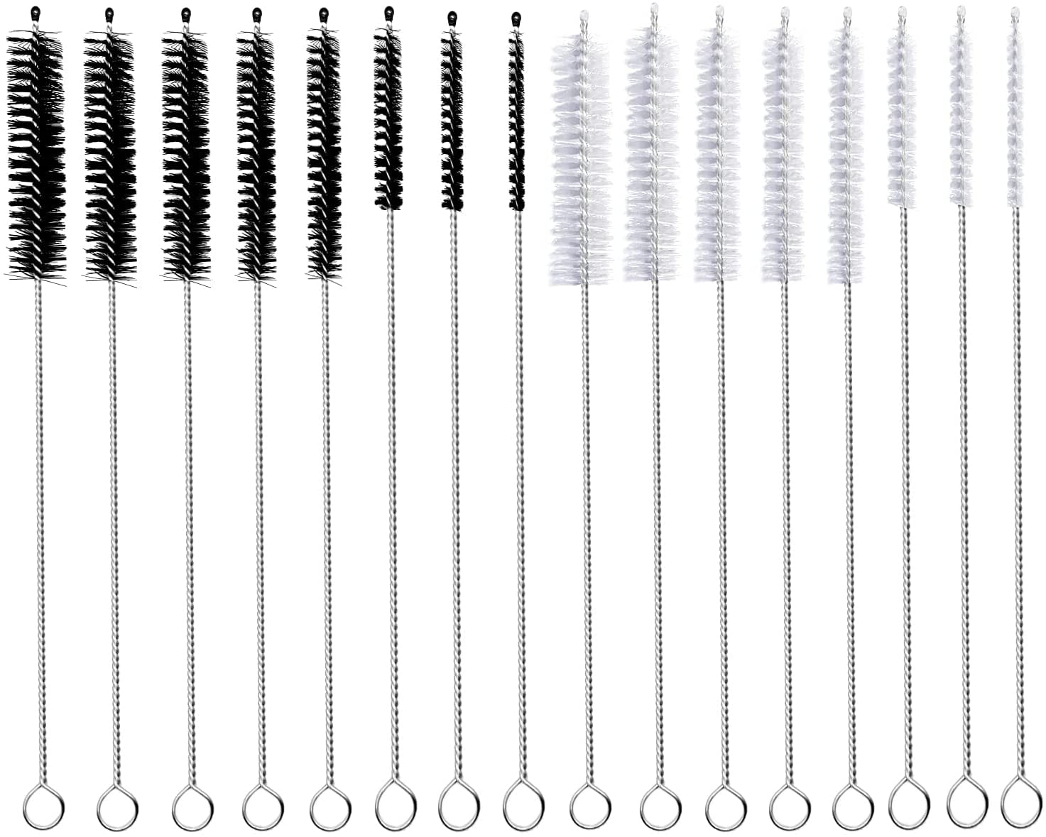16 Pack Drinking Straw Cleaner Brushes, 8 Inch Extra Long Straw ...